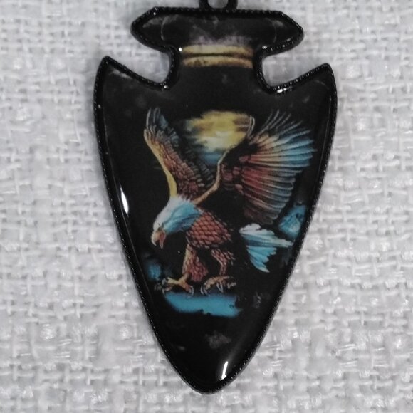 Accessories | Eagle Flying Arrowhead Pendant Necklace Leather Cord ...